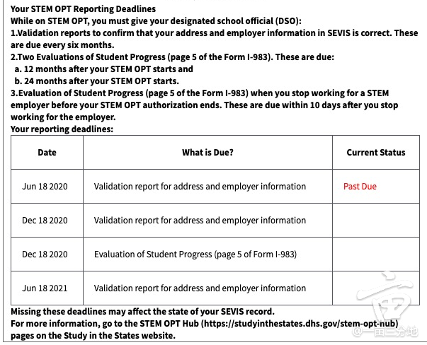 求助！！！STEM OPT 6 month validation past due|一亩三分地工作签证版